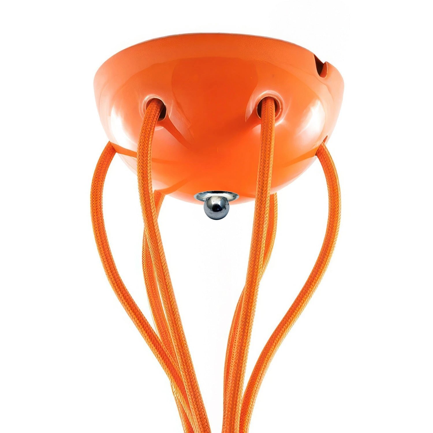 Kit med takkopp för pendellampor i keramik med 6 hål - Orange ...